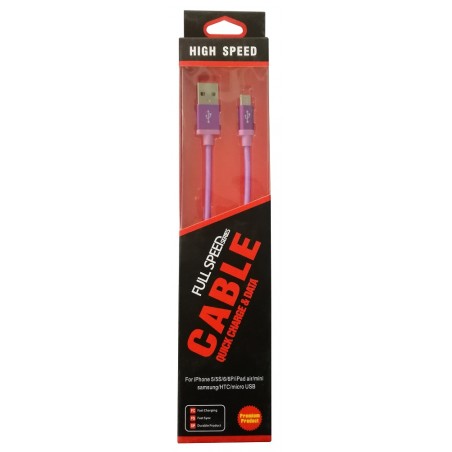 Câble USB vers Micro USB / Violet