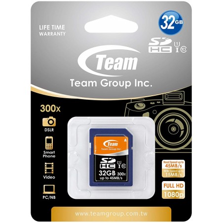 Carte Mémoire Team Group SDHC UHS-I 32 Go / Class 10