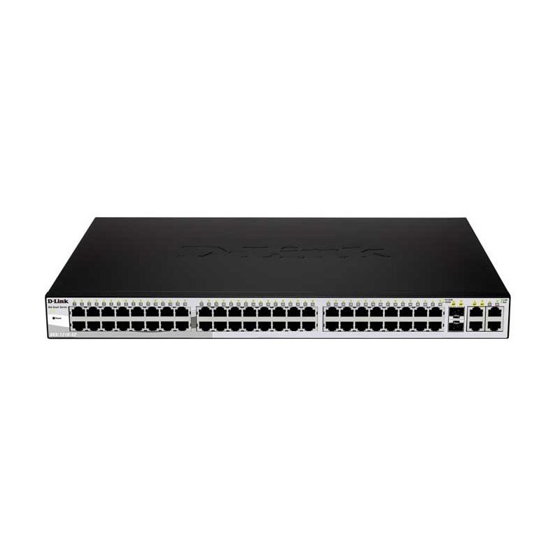 Switch administrable D-Link 48 ports 10/100 Mbps + 2 ports Gigabit SFP ...