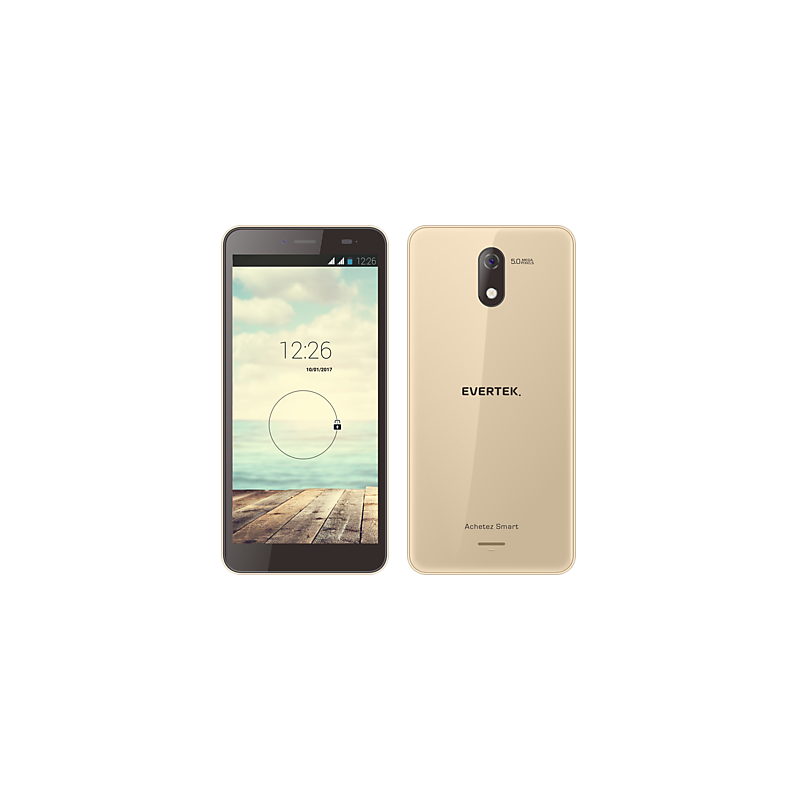 Téléphone Portable Evertek V5 / 3G / Double SIM / Gold + Film de ...