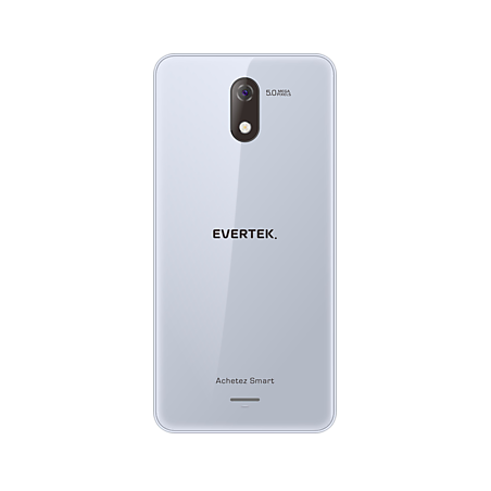 Téléphone Portable Evertek V5 / 3G / Double SIM / Silver + Film de ...