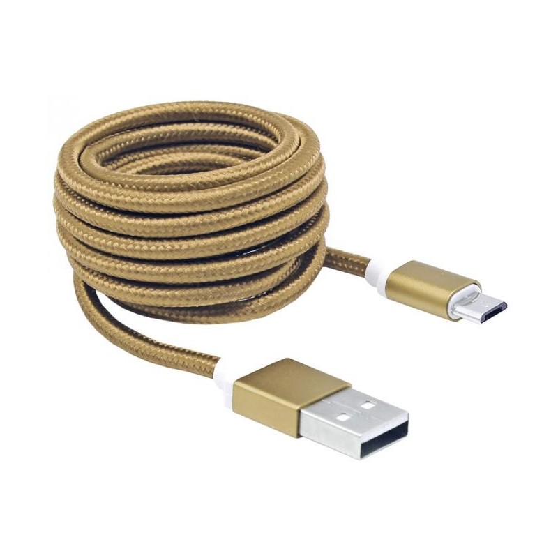Câble USB Vers Micro USB / 1.5M / Gold