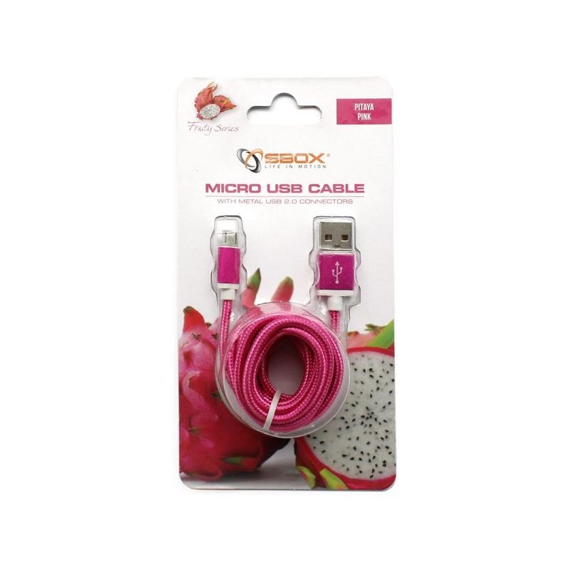 Câble USB Vers Micro USB / 1.5M / Rose