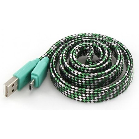 Câble USB Vers Micro USB Plat / 1M / Vert