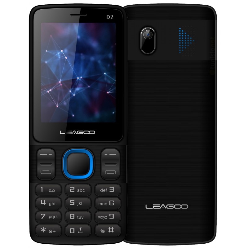 Téléphone Portable Leagoo D2 / Double SIM / Noir & Bleu