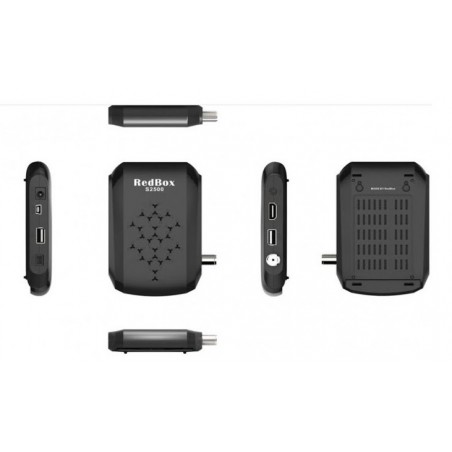 Récepteur RedBox S2500 Full HD Wifi + 12 Mois IPTV OCRA + 12 Mois Funcam