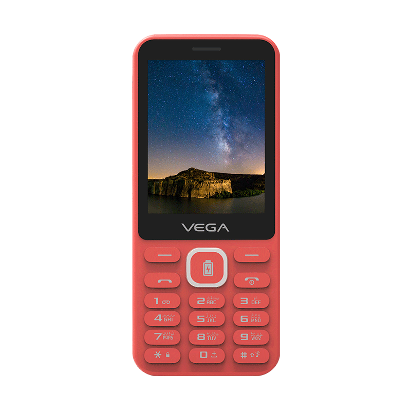 Téléphone Portable VEGA Cocci 3100 / Double SIM / Rouge