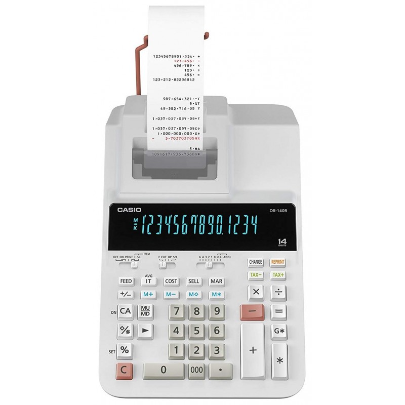 Machine à calculer Casio DR-140R-WE