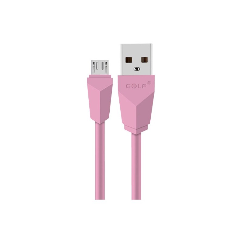 Câble USB vers Micro USB Golf GC-27 / 1M / Rose