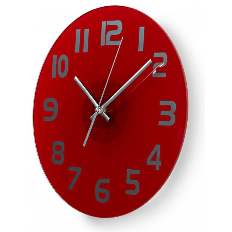 Horloge murale Nedis 30 cm / Rouge