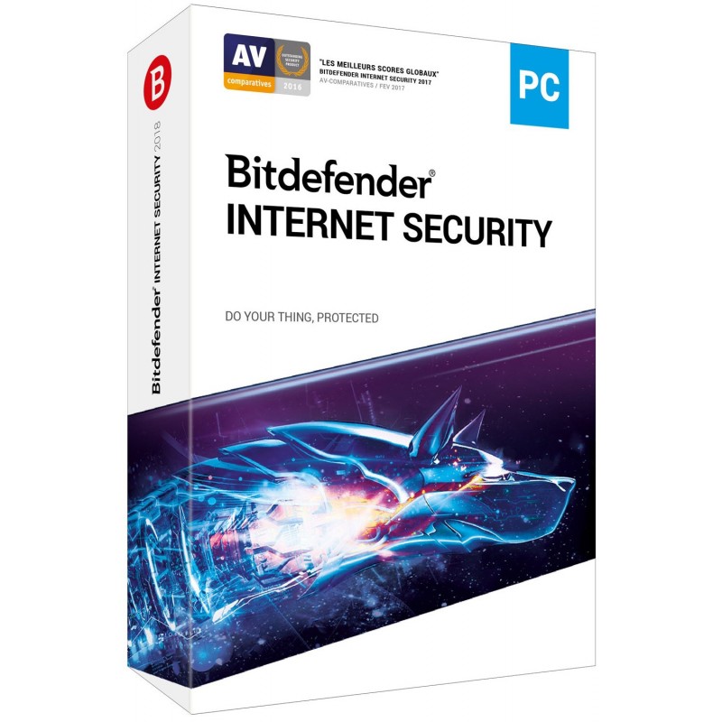 Bitdefender Internet Security 2019 - 1 an / 3 Postes