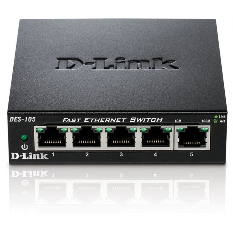Switch D-Link 5 ports 10/100 Mbps