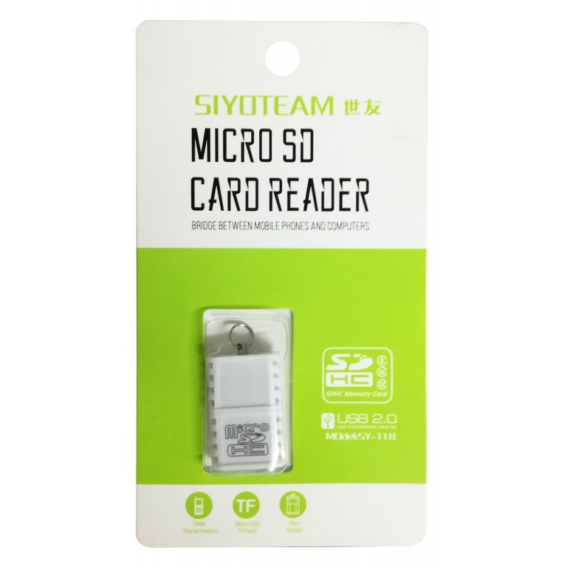 Lecteur de cartes Micro SD SIYOTEAM SY-T18 USB 2.0