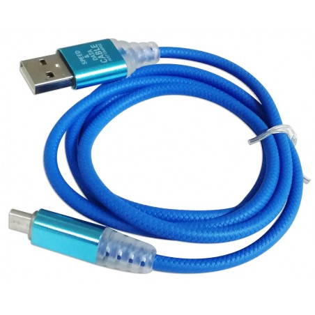 Câble USB vers Micro USB / Bleu