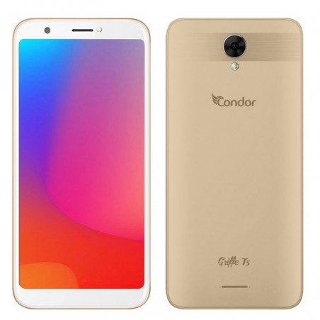 Téléphone Portable Condor Griffe T5 / 3G / Double SIM / Gold + SIM ...