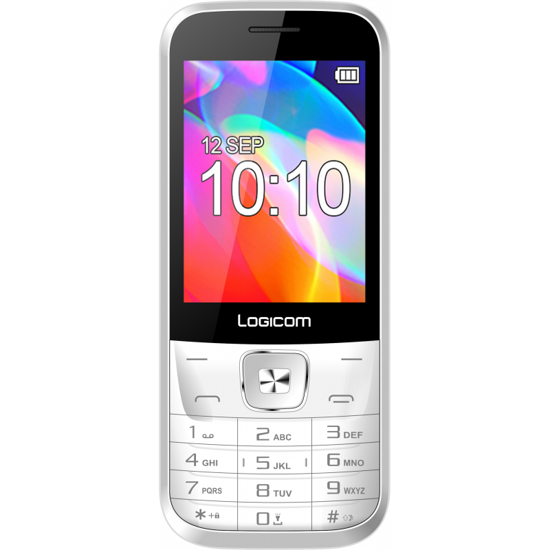 Téléphone Portable Logicom Posh 280 / Double SIM / Blanc