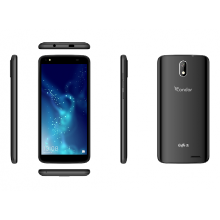 Téléphone Portable Condor Griffe T6 / 4G / Double SIM / Noir