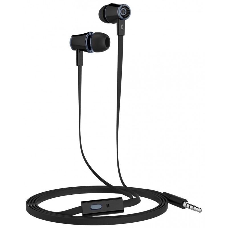 Écouteurs avec Micro Ksix Go & Play Small 2 / Noir