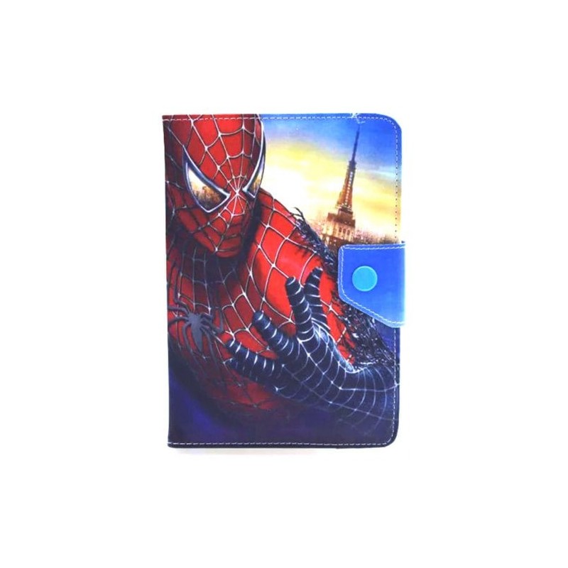 Etui en cuir pour tablette 9" / Spider Man
