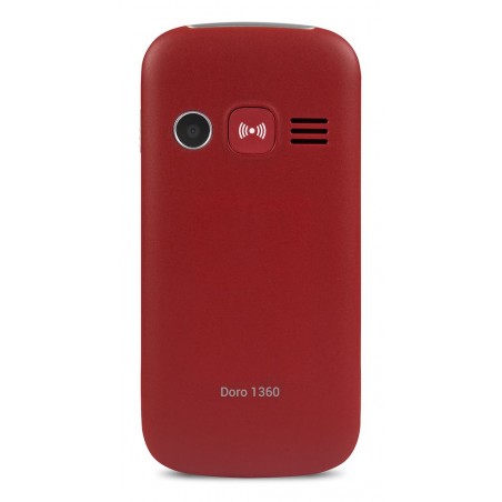 Téléphone Portable Doro 1360 / Double SIM / Rouge