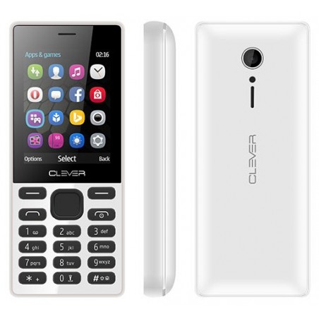 Téléphone Portable Clever i7 / Double SIM / Blanc
