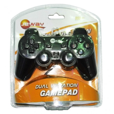 Manette de jeu simple USB Double vibration Jeway JG-8707S