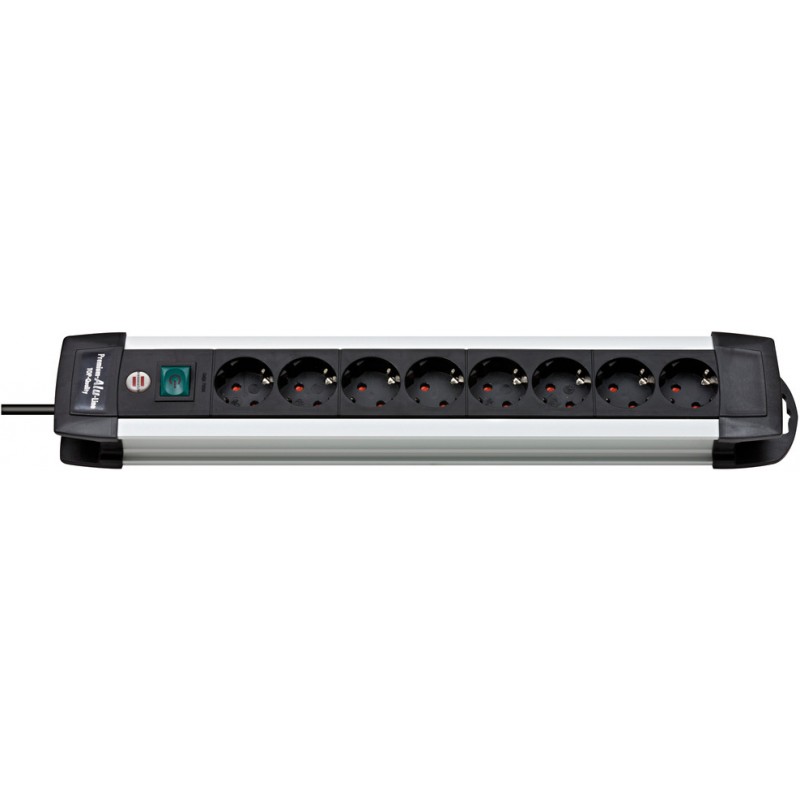 Multiprise brennenstuhl Premium Alu-Line 8 prises / 3M / Noir