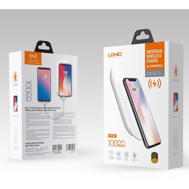 Chargeur sans fil / Power Bank LDNIO PW1003 5000mAh
