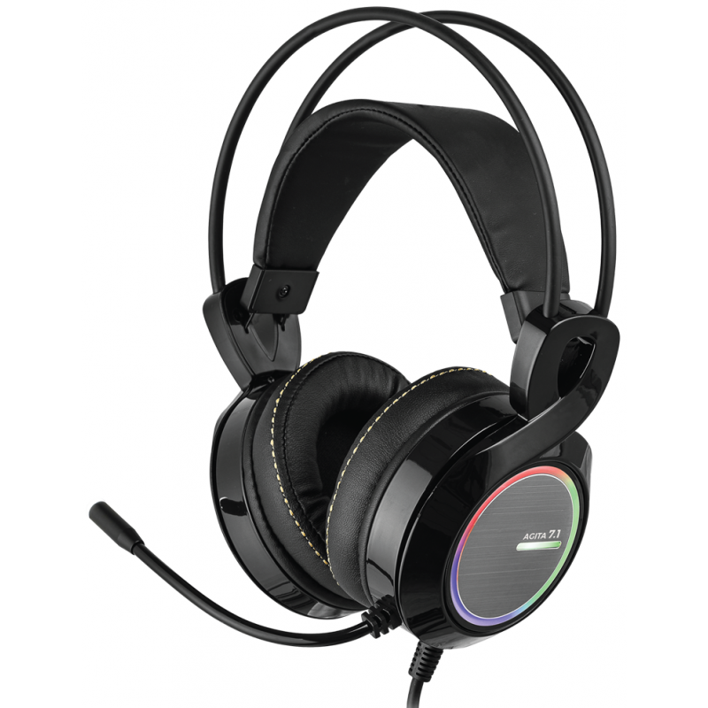 Casque Micro Gaming USB RGB 7.1 Rampage RM-23 AGITA
