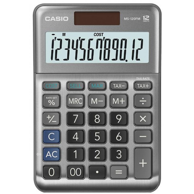 Calculatrice de bureau 12 chiffres Casio MS-120FM