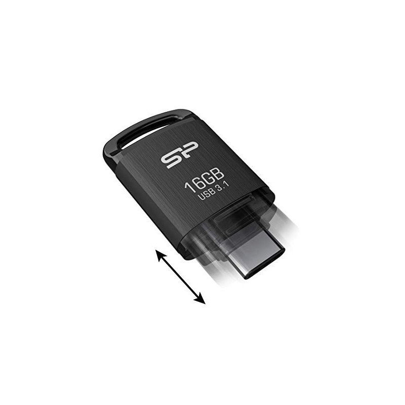 Clé USB Silicon Power Mobile C10 / USB Type-C / 16 Go / Noir