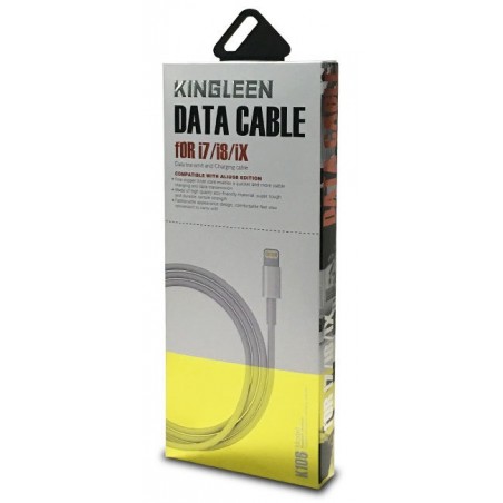 Câble USB vers Lightning Kingleen K106 / 2.1A / Blanc