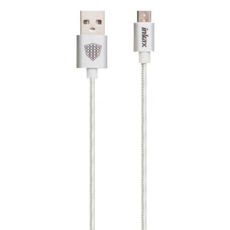 Câble USB vers Micro USB Inkax CK-64 2.1A / 1M / Blanc