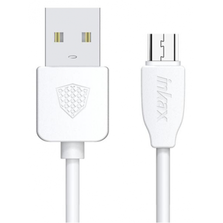 Câble USB vers Micro USB Inkax CK-66 2.1A / 3M / Blanc