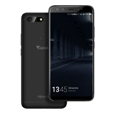Smartphone Condor Allure M2 / 4G / 4 Go / 64 Go / Double SIM / Noir