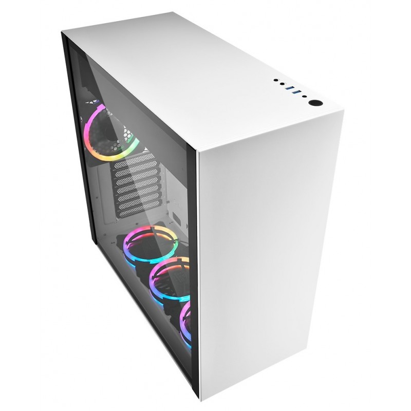 Boitier Sharkoon PURE STEEL RGB ATX / Blanc