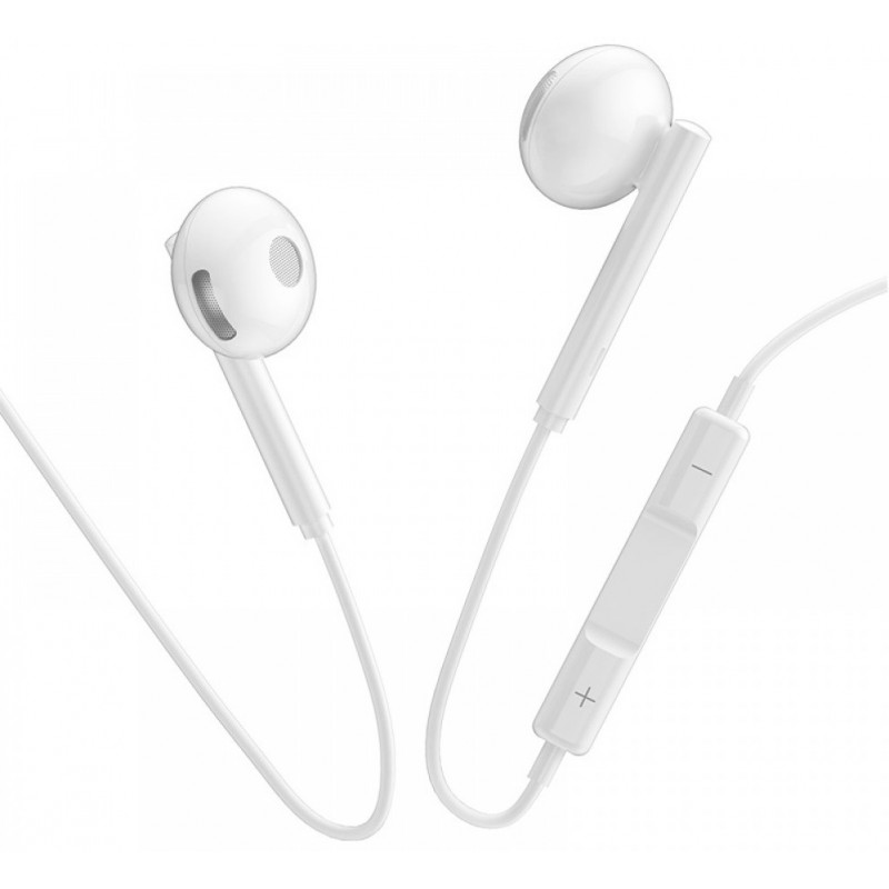 Écouteurs filaires acoustiques HOCO avec microphone M57 de type C / Blanc