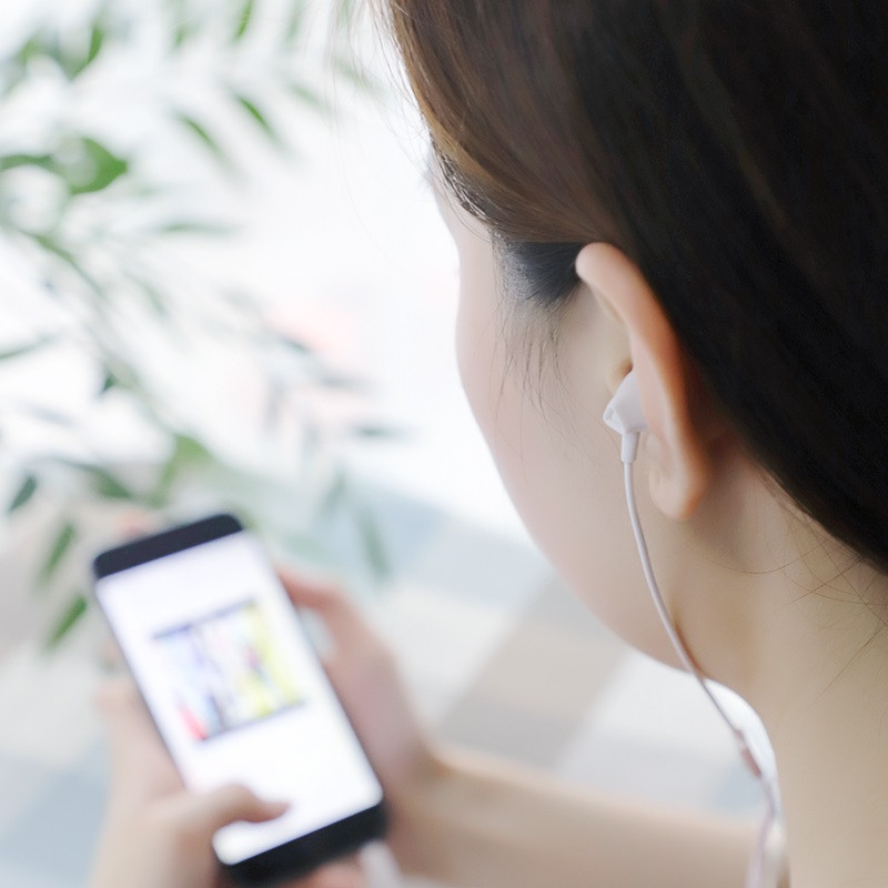 Écouteurs Stéréo HOCO avec microphone M60 / Blanc