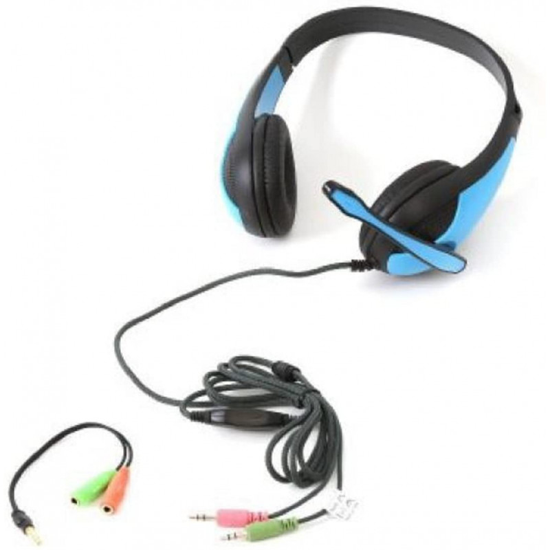 Casque avec Micro Gaming Omega FreeStyle FH4008BL / Bleu
