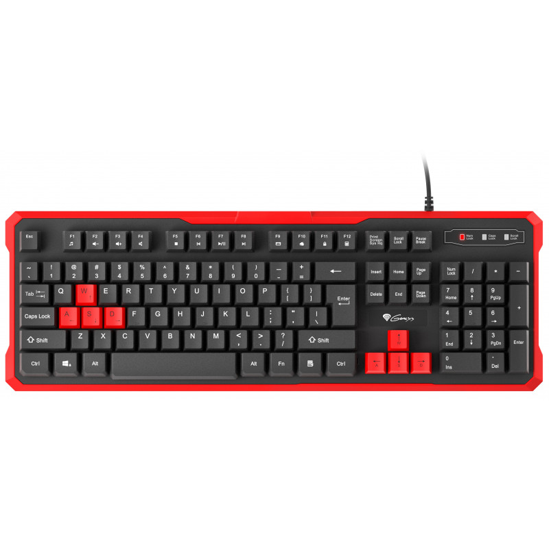 Clavier Gaming Genesis Rhod 110 / Noir & Rouge