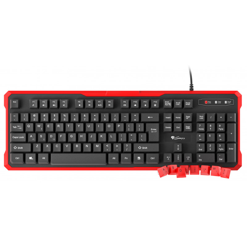 Clavier Gaming Genesis Rhod 110 / Noir & Rouge