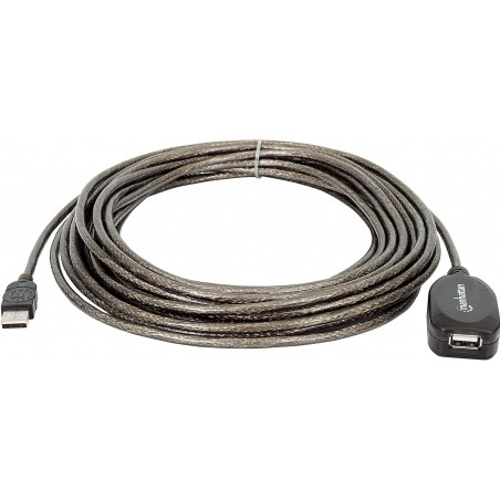 Rallonge USB 2.0 A-A 20m M/F / Noir
