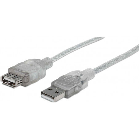 Rallonge USB 2.0 A-A 3M / Transparent