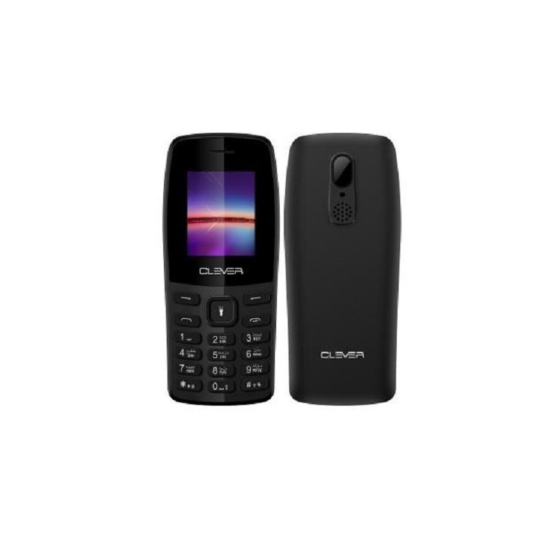 Téléphone Portable Clever C2 / Double SIM / Noir