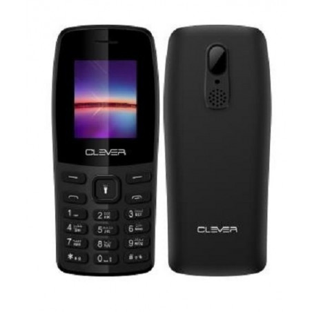 Téléphone Portable Clever C2 / Double SIM / Noir