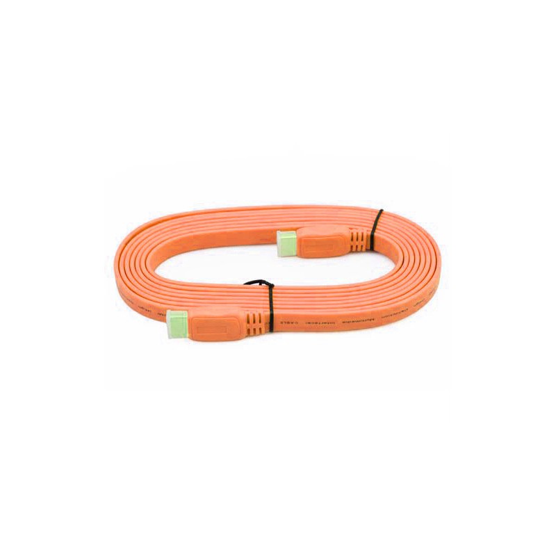 Câble HDMI Plat 3M Orangé