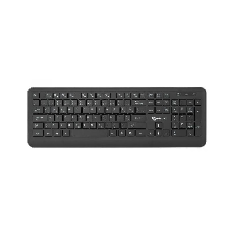 Ensemble Clavier Souris sans fil Sbox WKM-24 / Noir et Gris Ensemble Clavier Souris sans fil Sbox WKM-24 / Noir et Gris