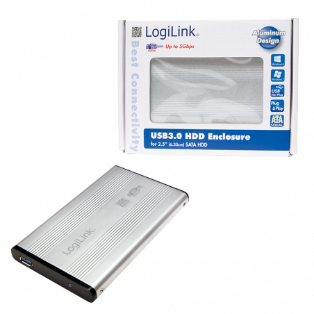 Boîtier pour disque dur externe Logilink SATA 2,5" / Usb 3.0