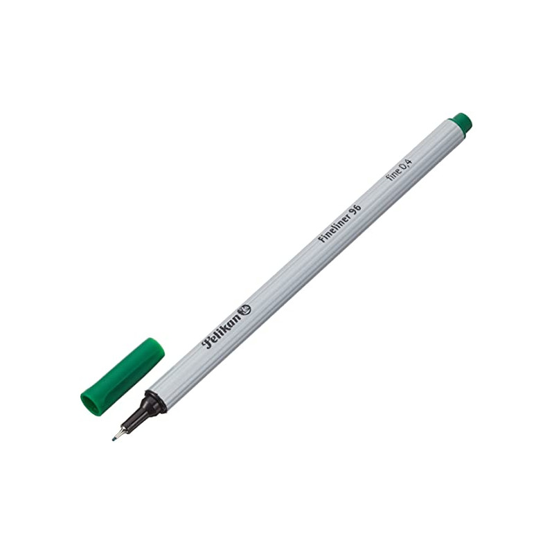 Stylo Feutre à Pointe Fine Pelikan fineline 96F 0.4 mm / Vert