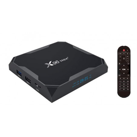 Box Android TV X96Max Plus 8K / 2Go avec Abonnement IPTV 12 mois + VOD